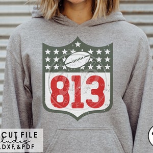 813 Football Png, Tampa Bay Area Code, Svg Files for Cricut, 300 Dpi ...