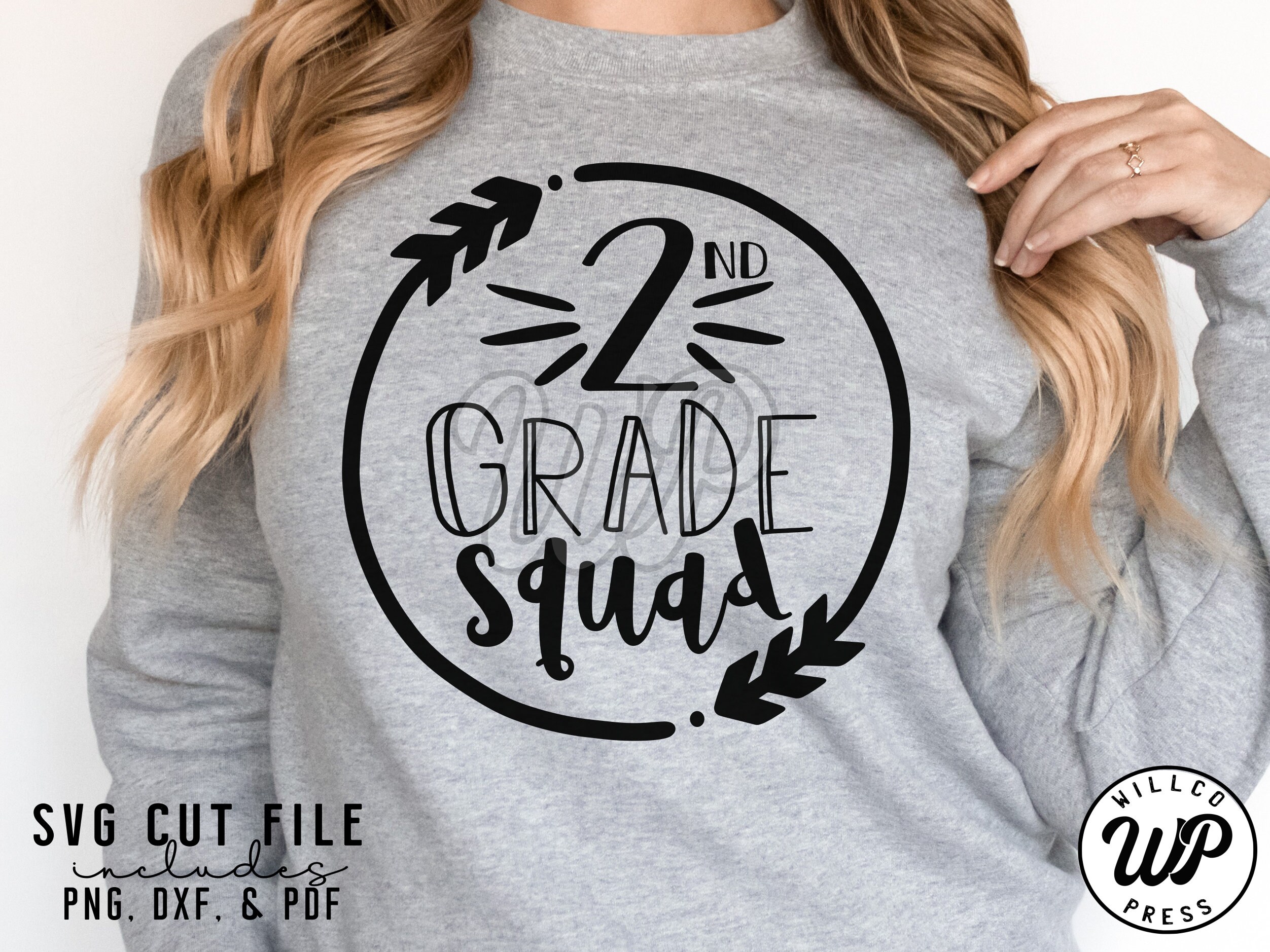 2nd Grade Squad Second Grade Svg Teacher Svg Png Dxf Svg | Etsy