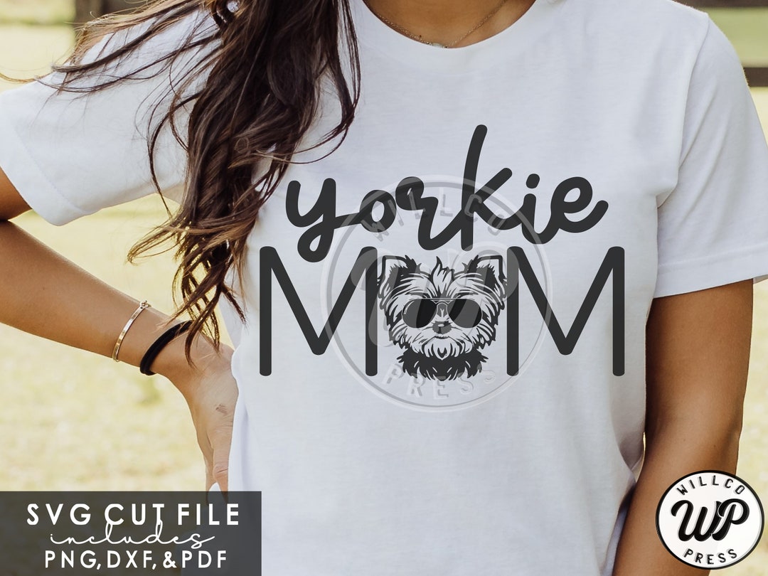 Yorkie Mom Svg, Dog Breeds, Yorkshire Terrier, Png Clipart, Mug ...