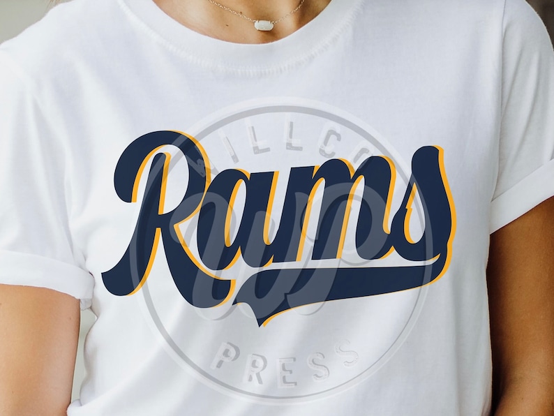 Rams Retro Svg, Football Svg, Png, Dxf, Svg Files for Cricut, Vinyl Cut ...