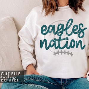 Eagles Nation Svg Eagles Football Png Dxf Svg Files for - Etsy