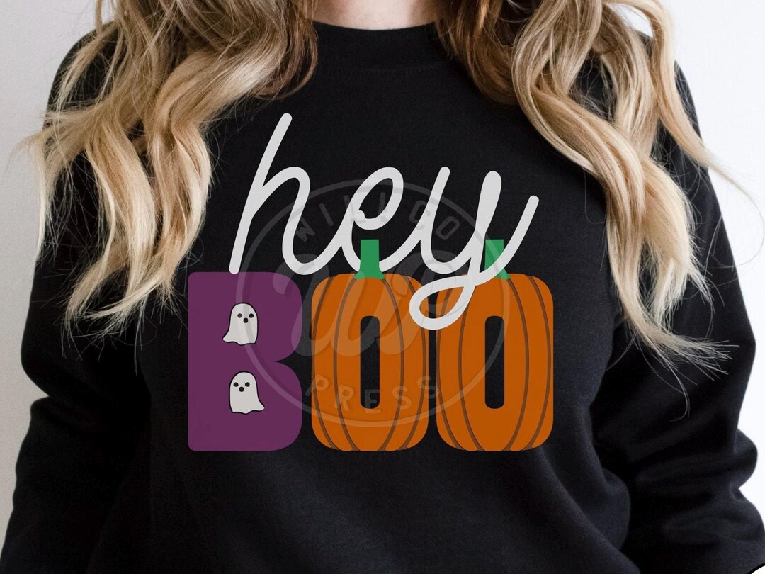 Hey Boo Svg, Halloween Svg, Halloween Shirt, Pumpkin Svg, Ghost Svg ...