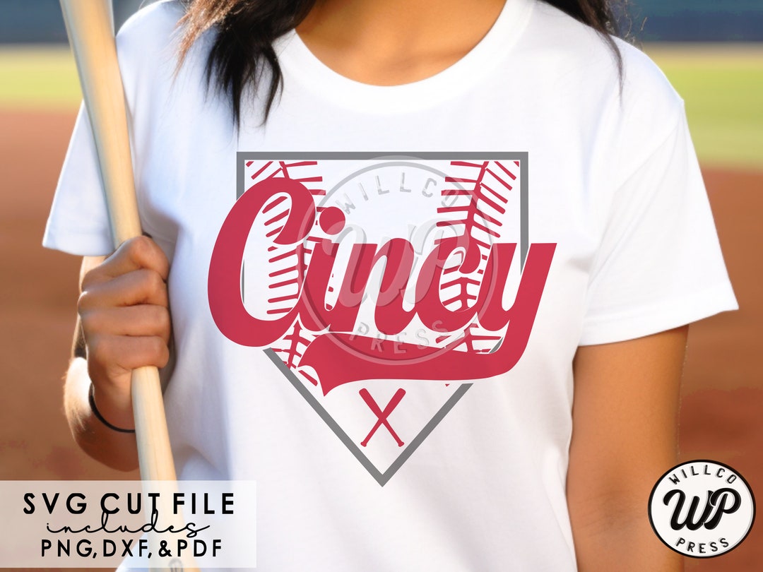 Cincy Baseball Svg, Cincinnati Svg, Png, Dxf, Svg Files for Cricut ...