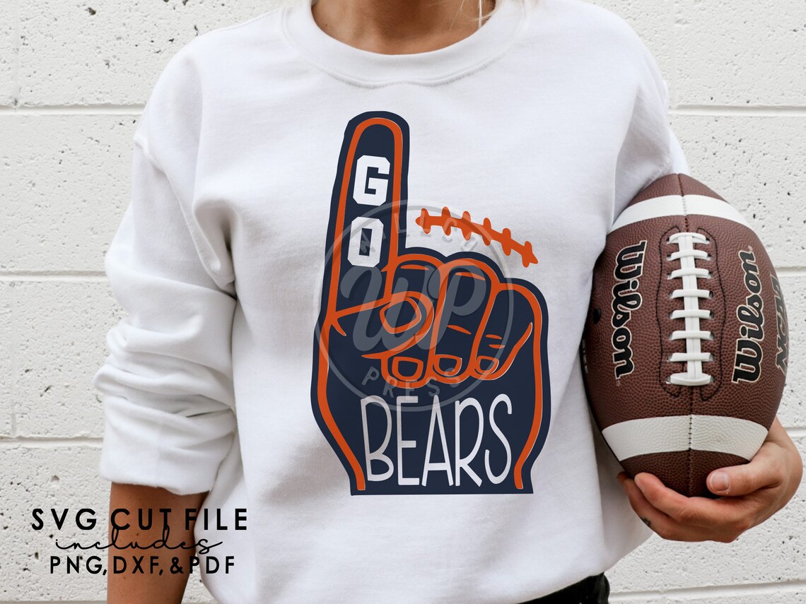 Go Bears Svg Bears Football Fan Foam Finger Dxf Png Svg - Etsy