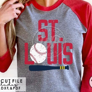 St Louis Svg, STL Baseball Png, Grunge Distressed, Svg Files for Cricut ...