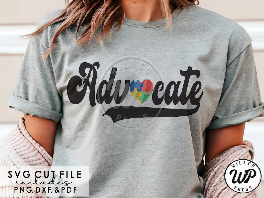 Advocate Svg, Autism Awareness Svg, Retro, Svg Files for Cricut, Vinyl ...