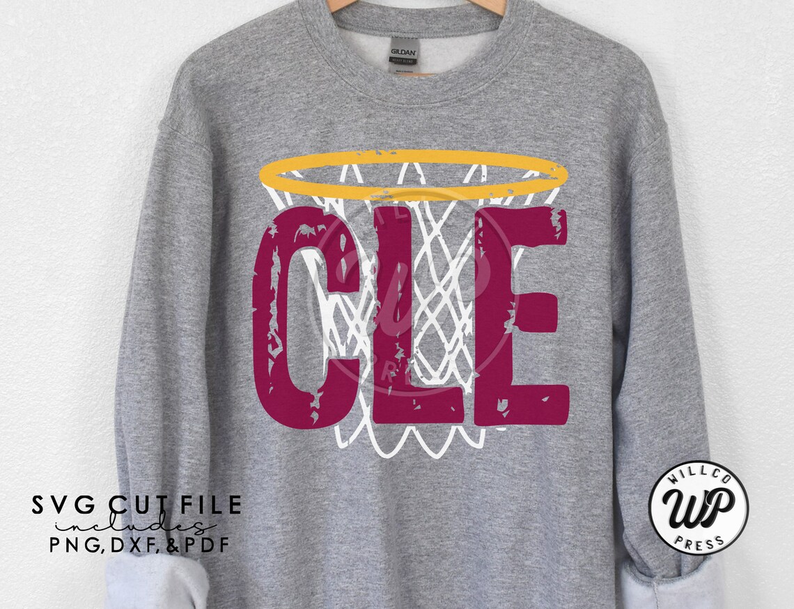 CLE Basketball Svg Cleveland Svg Grunge Distressed Png - Etsy