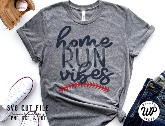 Home Run Vibes Baseball Svg Softball Svg Png Dxf Svg | Etsy