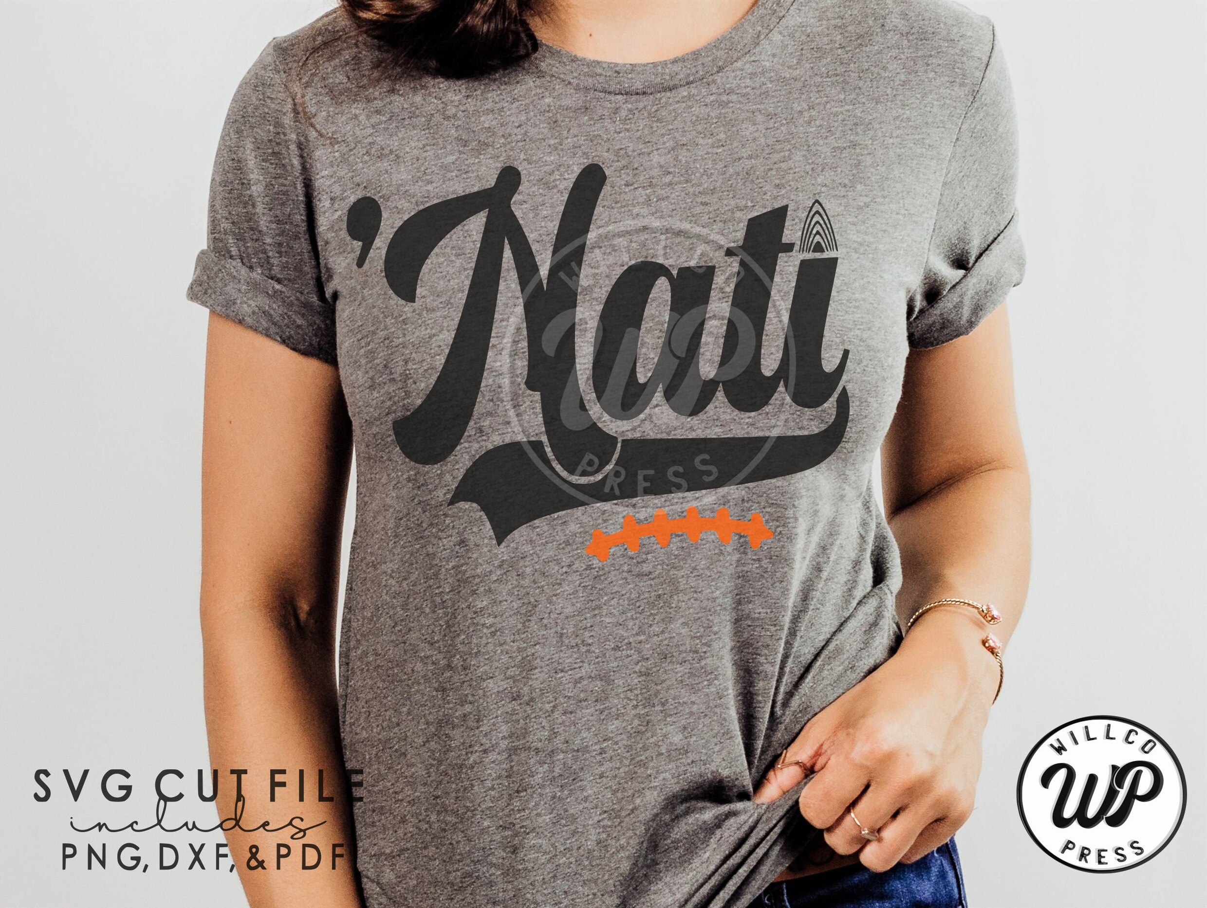 Nati Football Svg, Cincinnati, Png, Dxf, Svg Files for Cricut ...