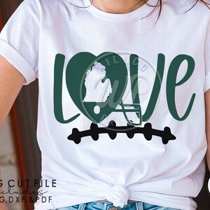 Michigan Love Svg, Football Svg, Heart Helmet, Png, Dxf, Svg Files for ...