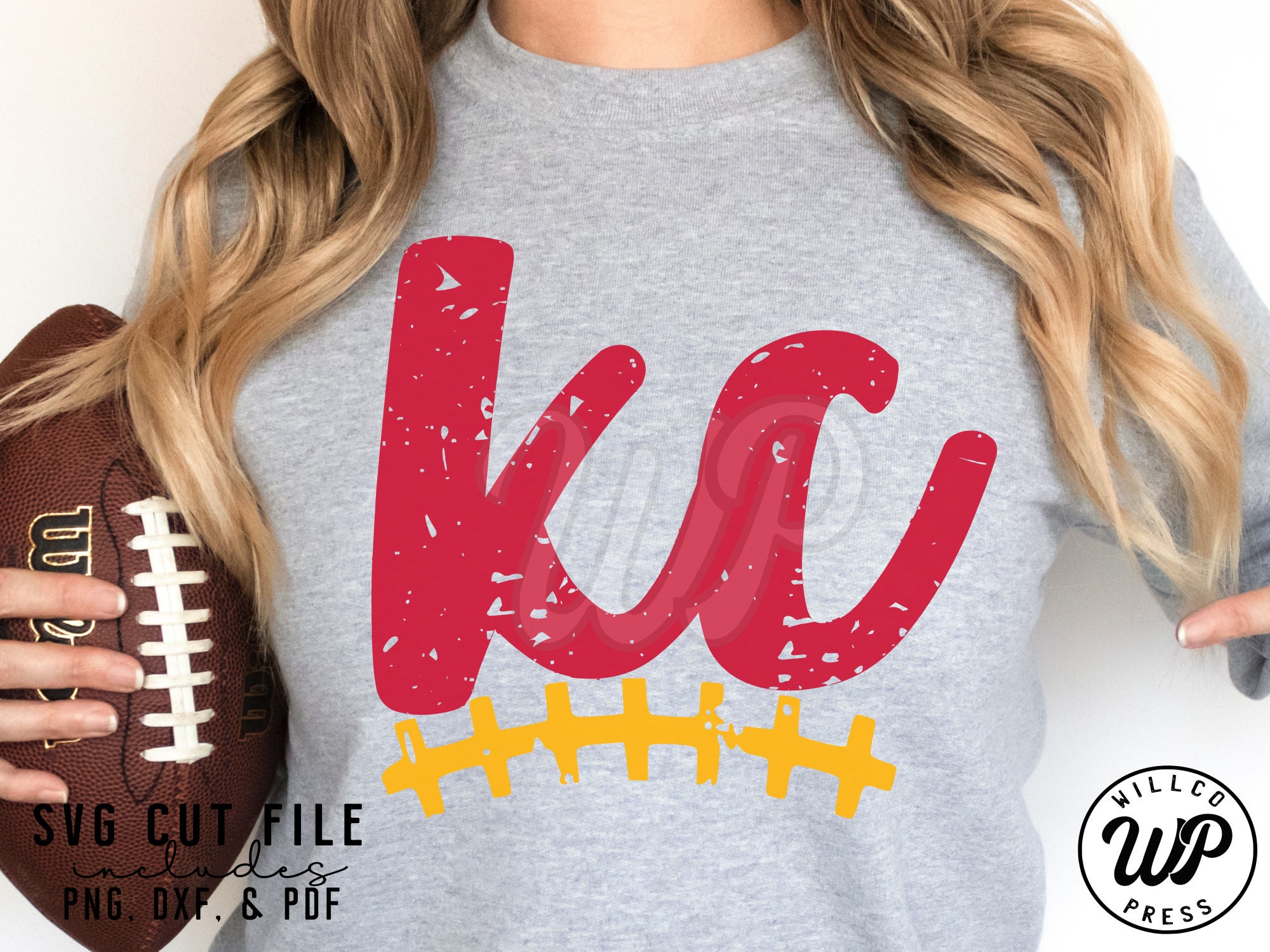 KC Football Svg, Kansas City Svg, Grunge Distressed, Png, Dxf, Svg ...