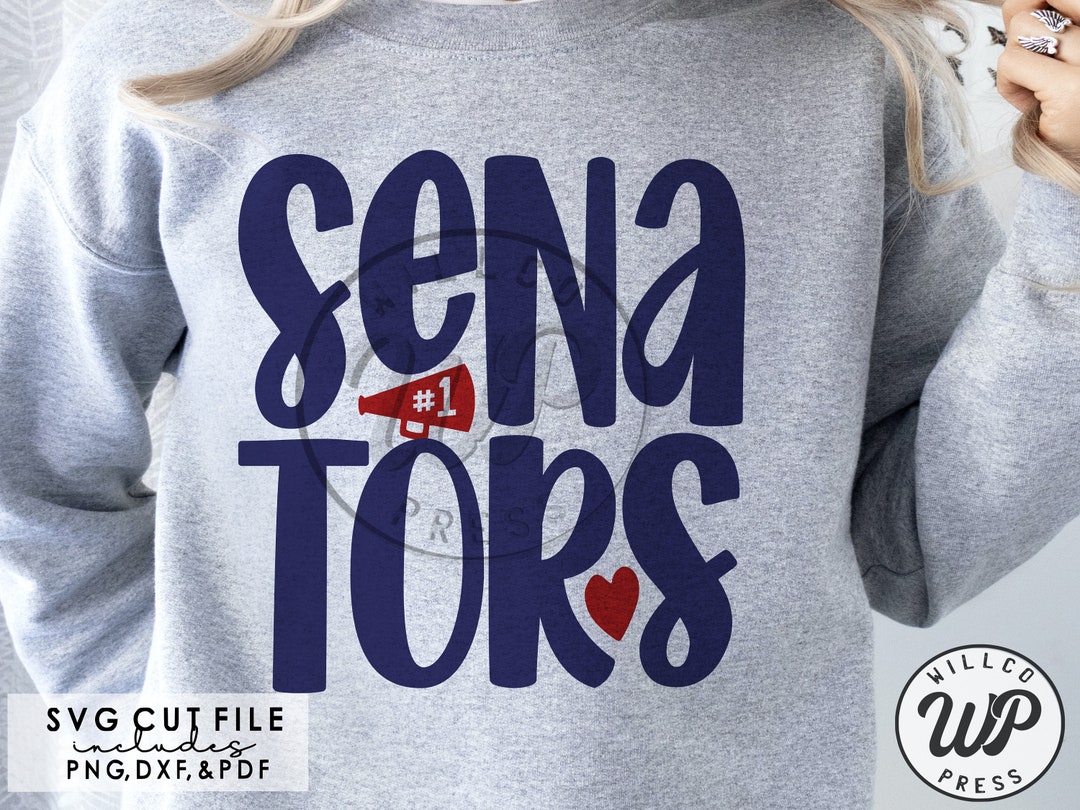 Senators Cheer Png, School Mascot Svg, Football Shirts, Digital ...