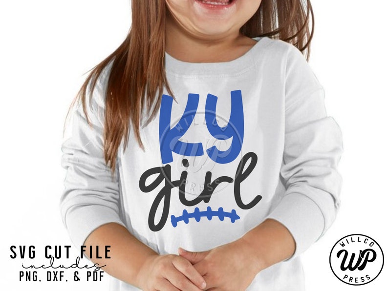 Kentucky Girl Svg KY Football Svg Png Dxf Svg Files for - Etsy