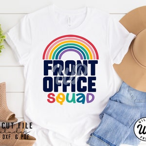 Front Office Squad Svg, School Office Worker, Teacher Teams, Png, Dxf ...