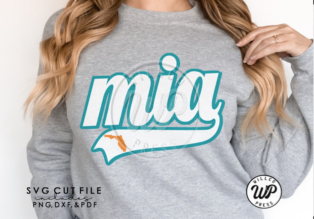 MIA Airport Code, Miami Retro Svg, Png, Dxf, Svg Files for Cricut ...