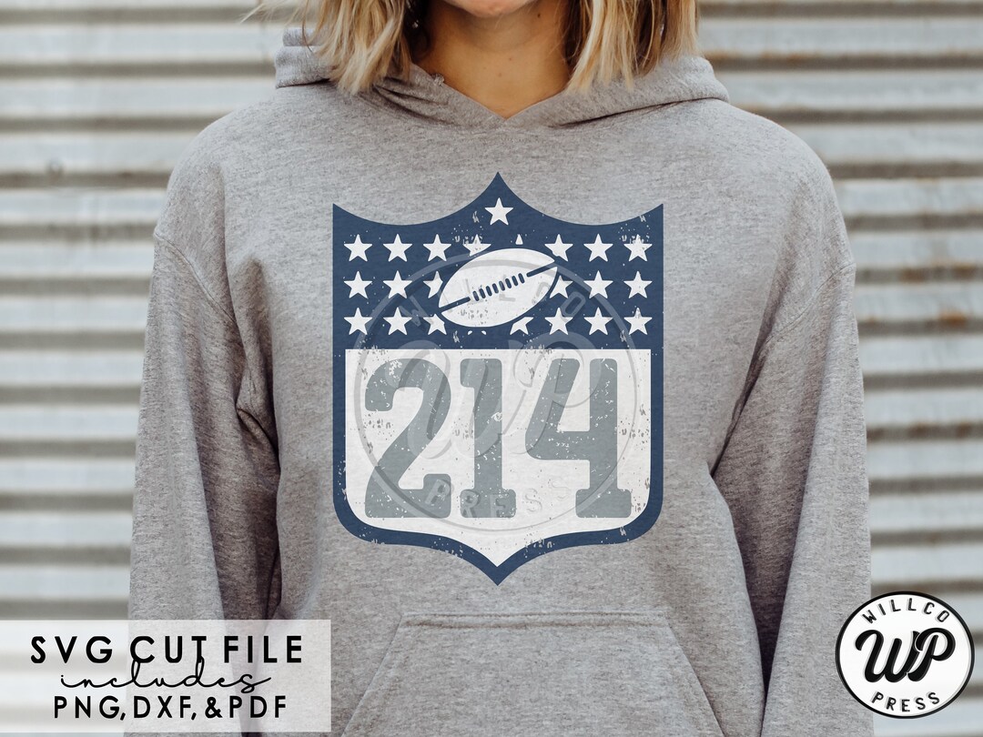 214 Football Png, Dallas Area Code, Svg Files for Cricut, 300 Dpi, Dtf ...