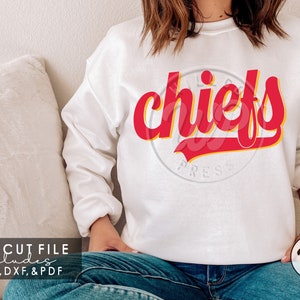 Chiefs Retro Svg, Svg Files for Cricut, Dxf, Png, Sublimination, Vinyl ...