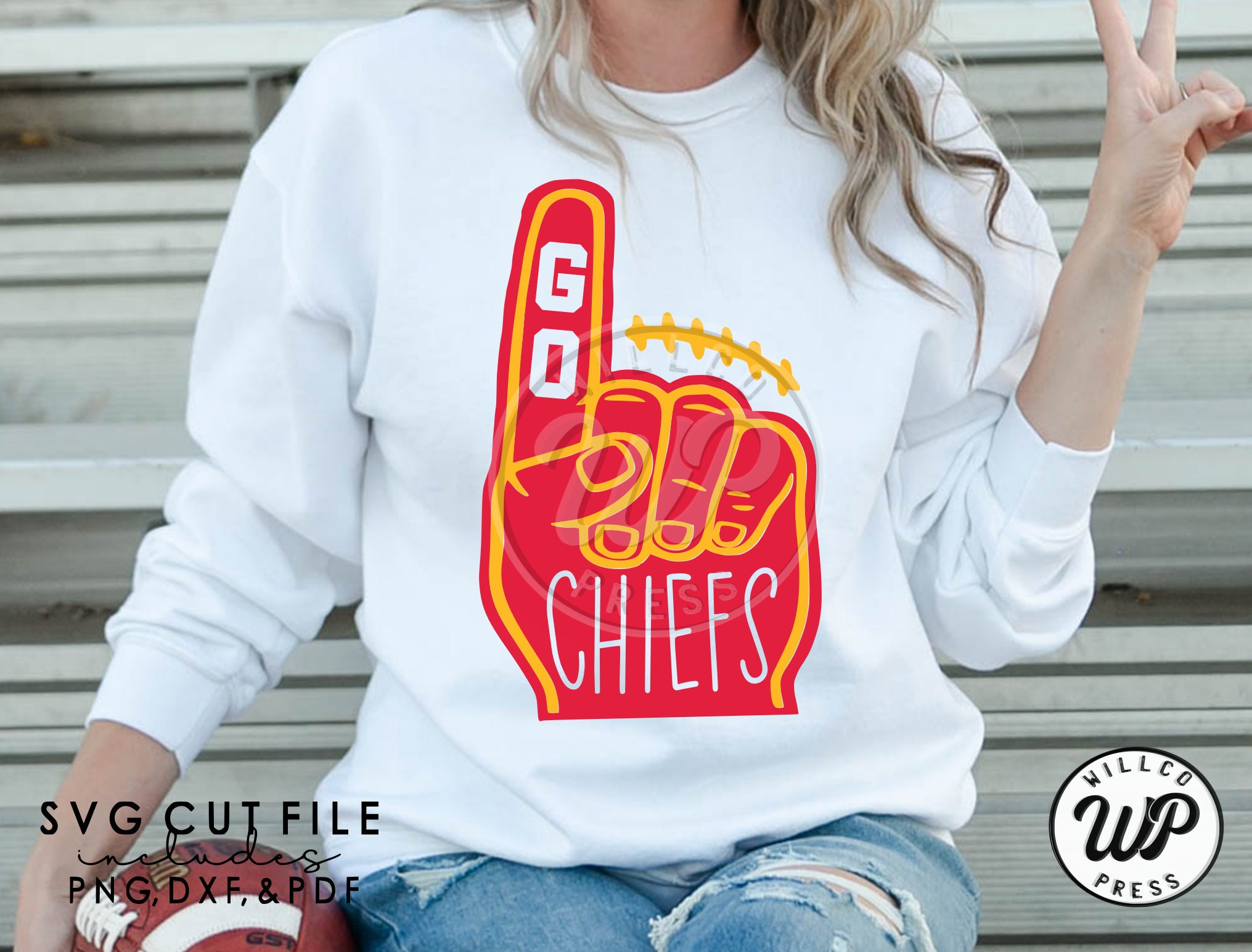 Go Chiefs Svg Chiefs Football Fan Foam Finger Dxf Png Svg - Etsy