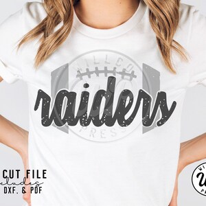 Raiders Football Svg, Grunge Distressed, Png, Dxf, Svg Files for Cricut ...