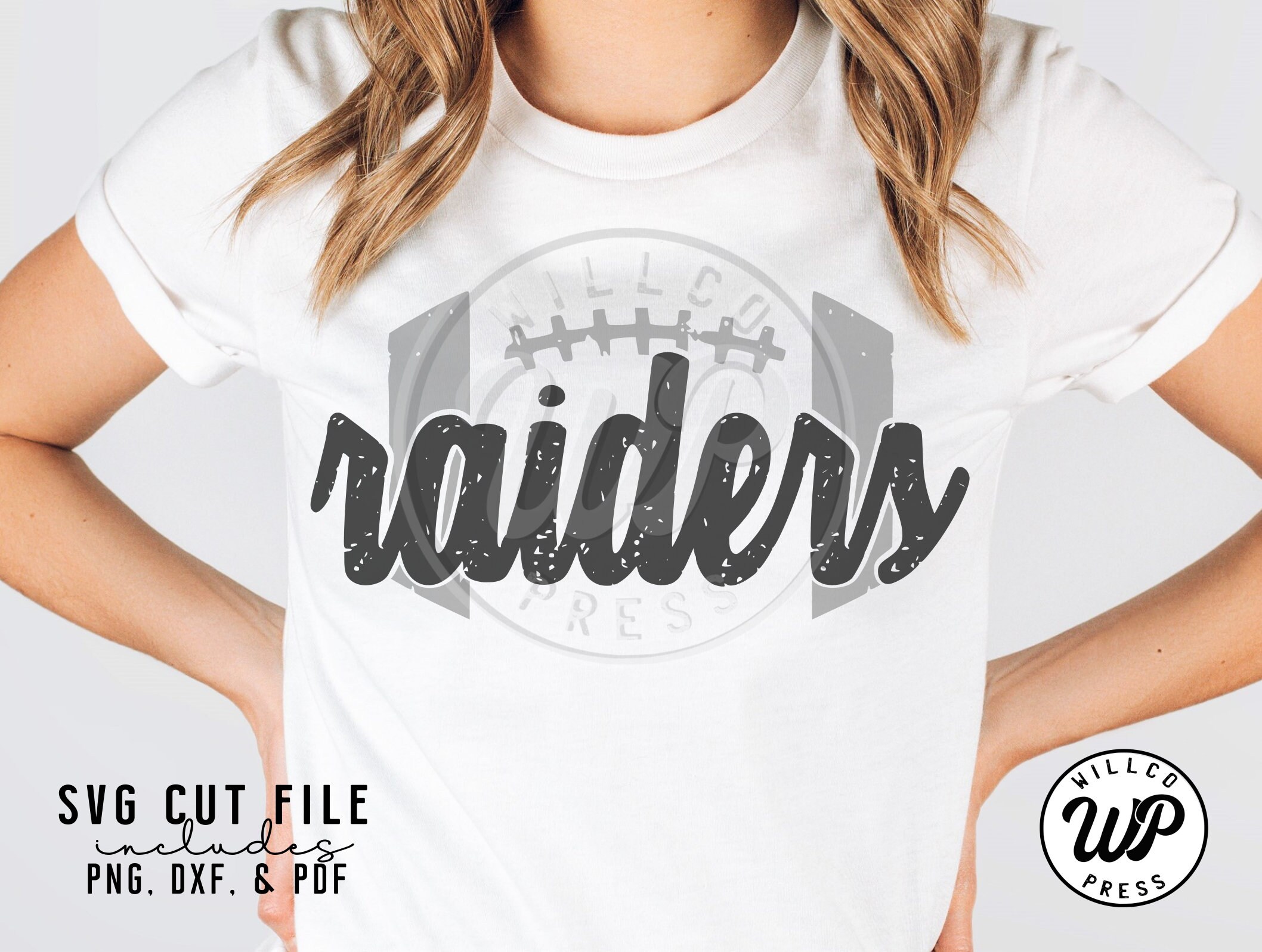 Raiders Football Svg, Grunge Distressed, Png, Dxf, Svg Files for Cricut ...