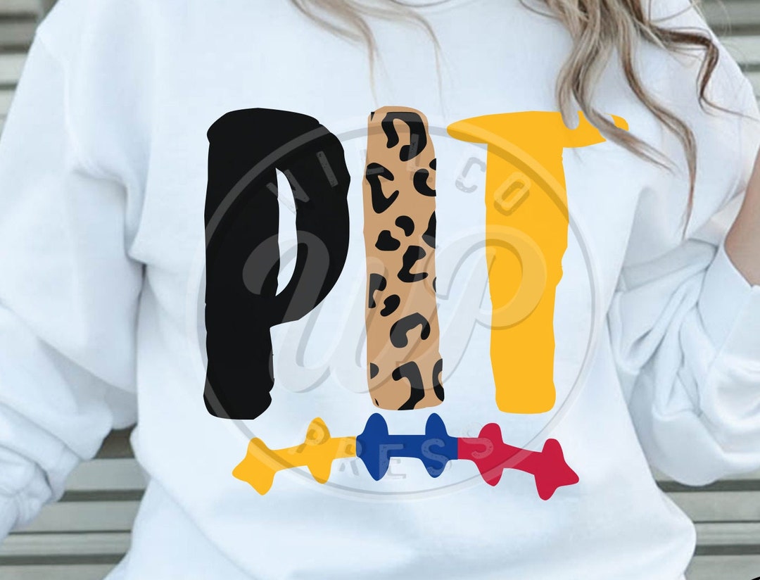 PIT Football Svg, Pittsburgh Airport Code, Cheetah Print, High ...