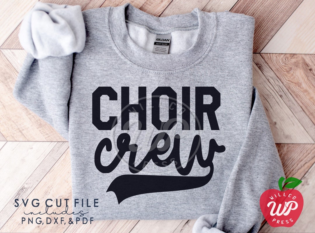 Choir Crew Svg, School Chorus Svg, Music Teacher Teams, Png, Dxf, Svg ...