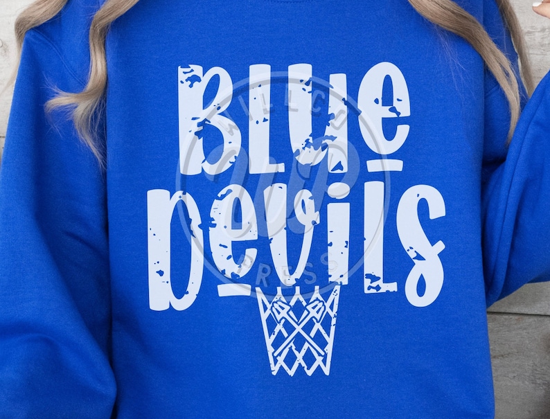 Blue Devils Basketball, Sublimination, Digitial Download, Transparent ...