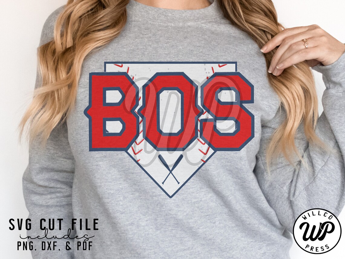 BOS Svg, Boston Baseball, Png, Dxf, Svg Files for Cricut, Shirt ...
