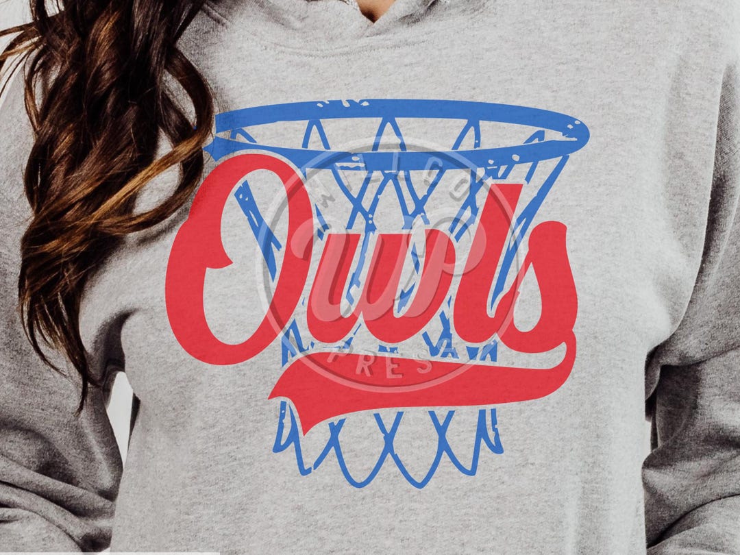 Owls Net Svg, Basketball Svg, Dxf, Dtf Printing, Silouhette ...