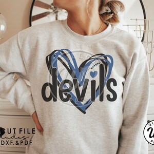 Devils Hearts Svg, Football Svg, Png, Dxf, Svg Files for Cricut, Vinyl ...