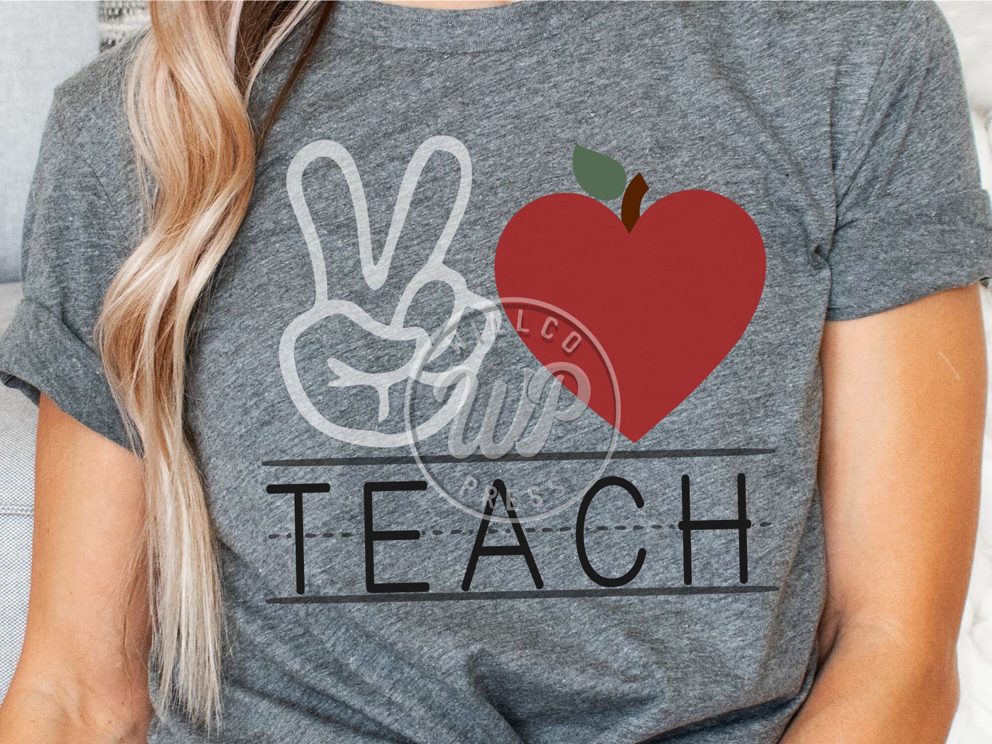 Peace Love Teach Svg Teacher Svg Teacher Appreciation Week - Etsy