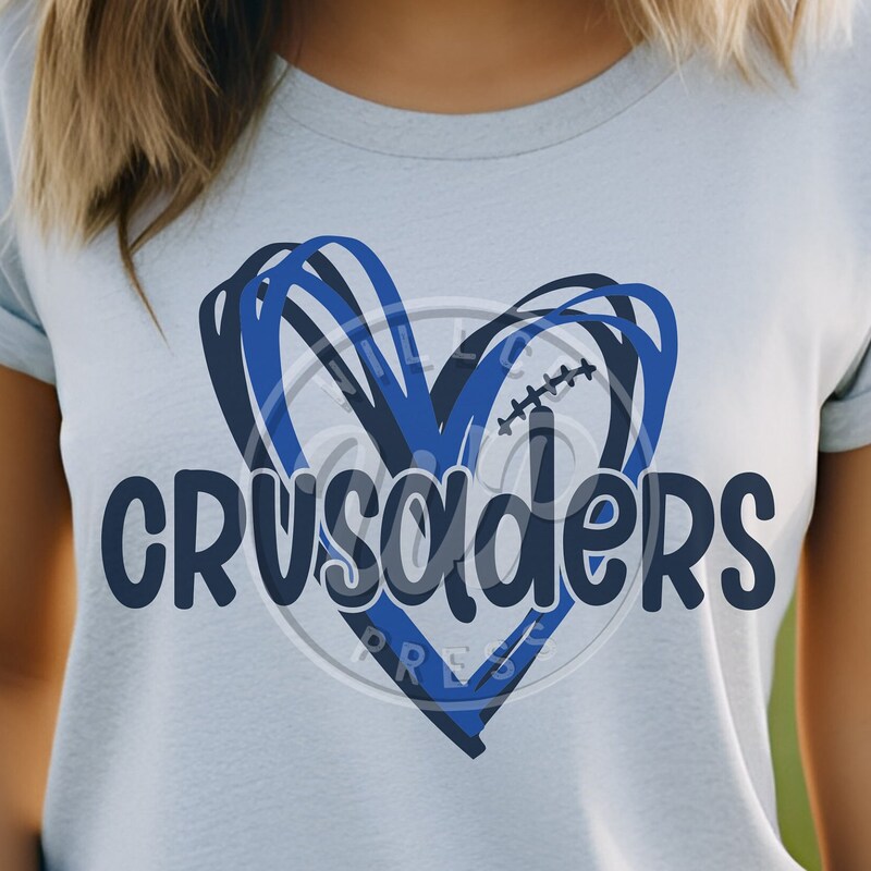 Crusaders Svg With Heart - Etsy