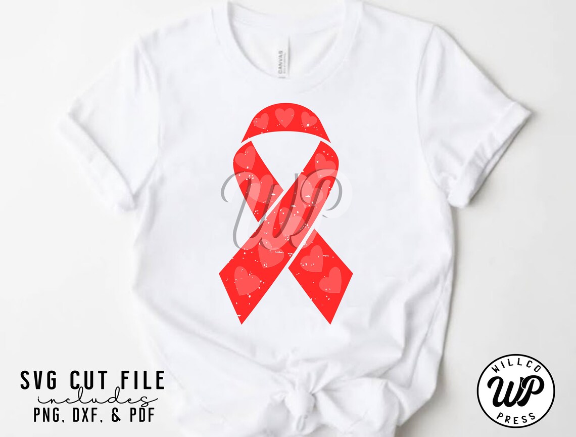 Wear Red Svg Wear Red Day Svg Awareness Ribbon Svg Wear Red - Etsy