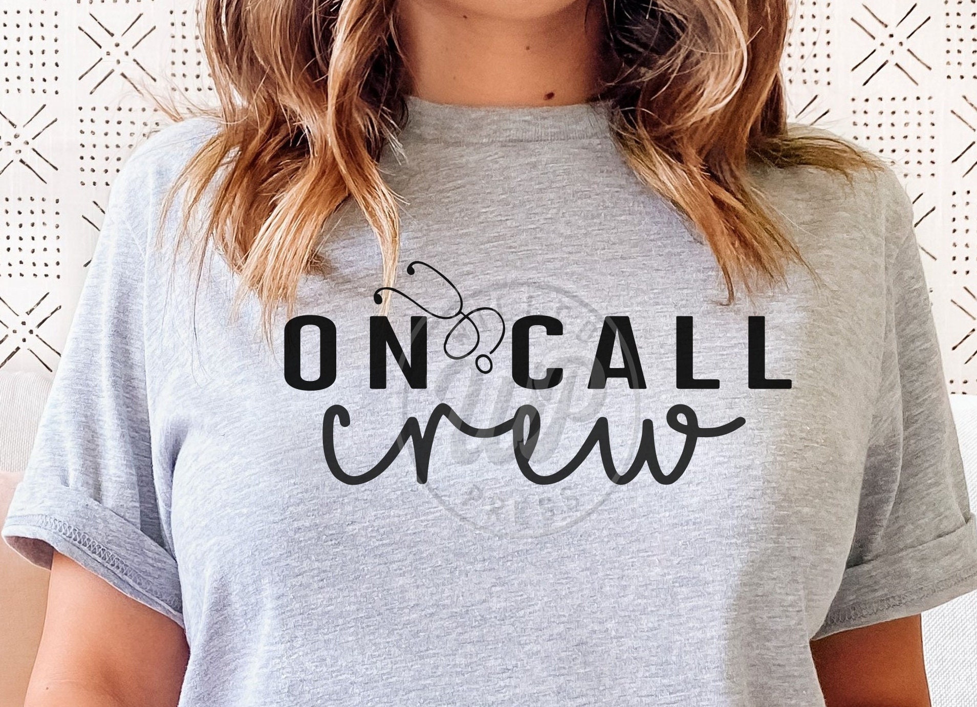On Call Crew Nurse Svg Png Dxf Svg Files for Cricut Shirt | Etsy