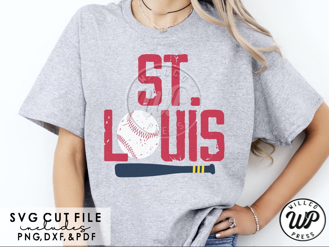 St Louis Svg, STL Baseball Png, Grunge Distressed, Svg Files for Cricut ...