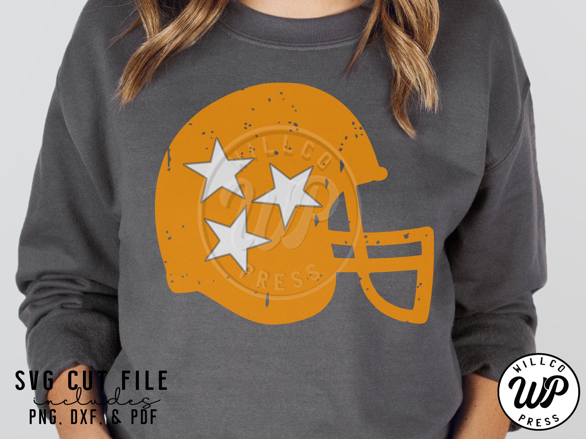 TN Football Svg Tennessee Stars Grunge Distressed Png Dxf - Etsy