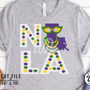 NOLA Svg, Mardi Gras Svg, Louisiana Svg, Png, Dxf, Svg Files for Cricut ...