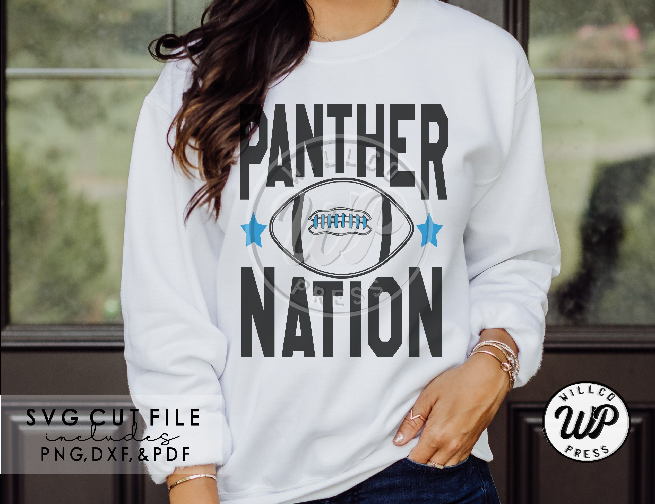 Panther Nation Svg Panthers Football School Team Mascots - Etsy