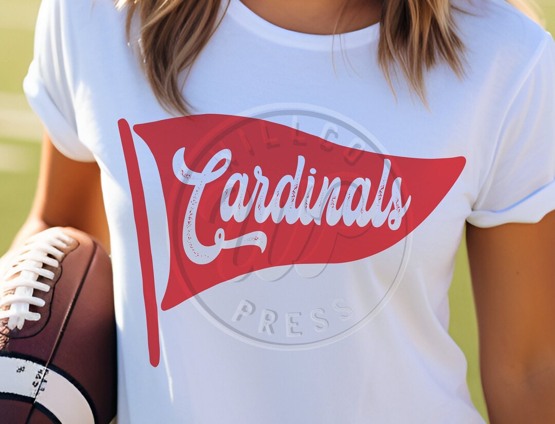 Cardinals Pennant Svg, Team Flag Svg, Vintage Football Svg, Digital ...