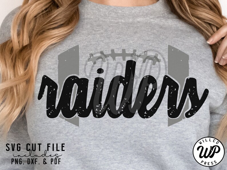 Raiders Football Svg Grunge Distressed Png Dxf Svg Files - Etsy