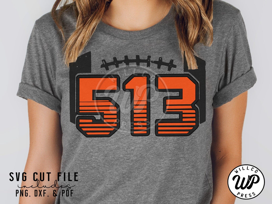 513 Football Svg, Cincinnati Svg, Retro, Png, Dxf, Svg Files for Cricut ...