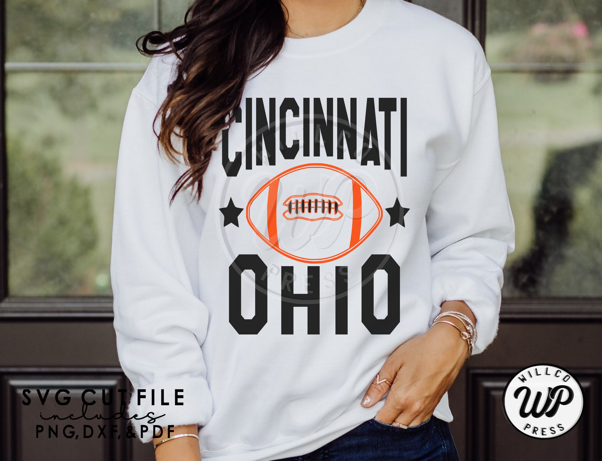 Cincinnati Ohio Svg Football Svg Png Dxf Svg Files for - Etsy
