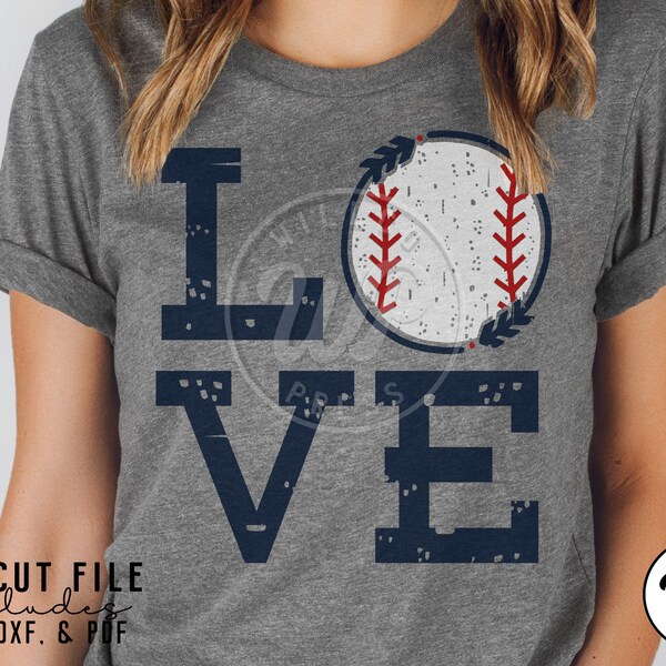 Love Baseball Svg - Etsy