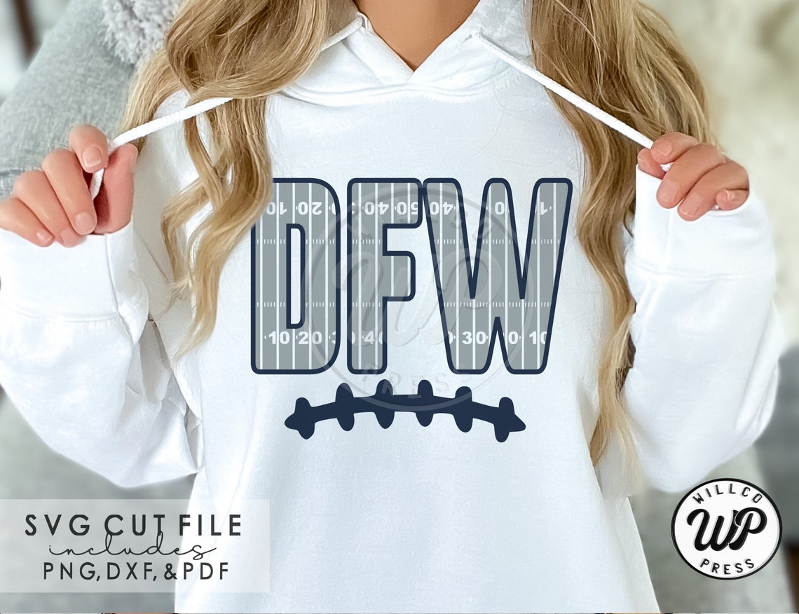 DFW Football Svg Dallas Svg LA Airport Code Png Dxf Svg - Etsy