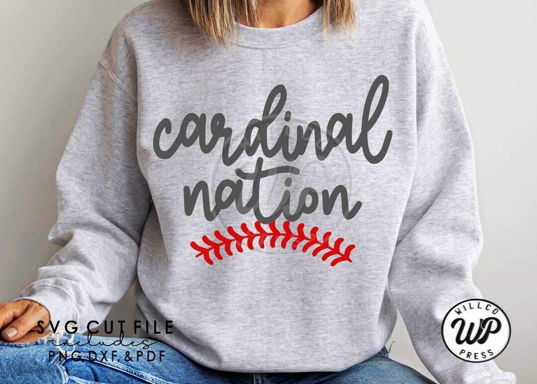 Cardinal Nation Svg, Baseball Svg Files for Cricut, Dxf, Png ...