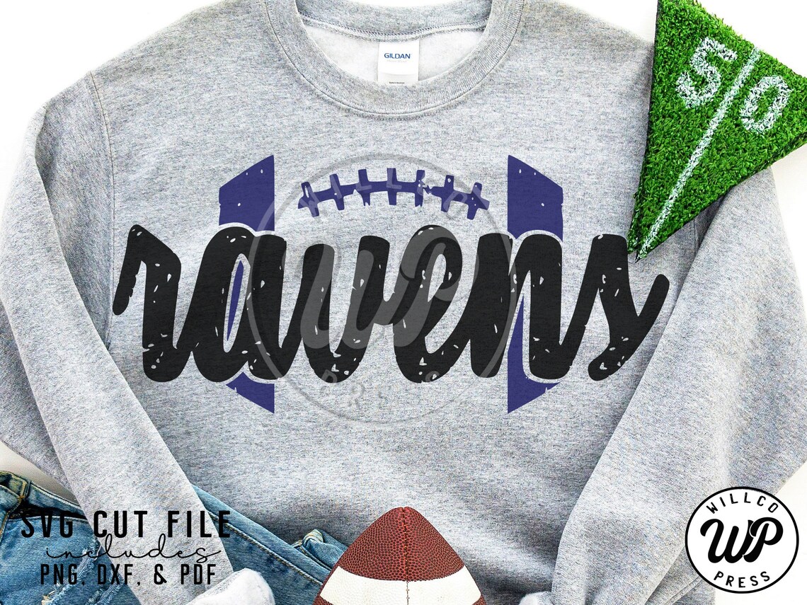 Ravens Football Svg SVG Files for Cricut Grunge Distressed - Etsy