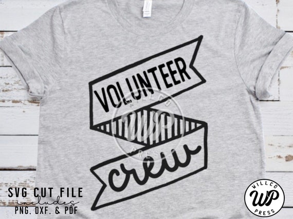 Volunteer Svg Volunteer Crew Svg School Staff Svg School - Etsy