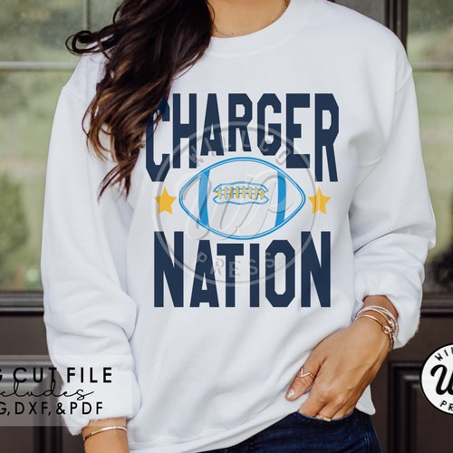 Chargers Svg Football Svg Png Dxf Svg Files for Cricut - Etsy