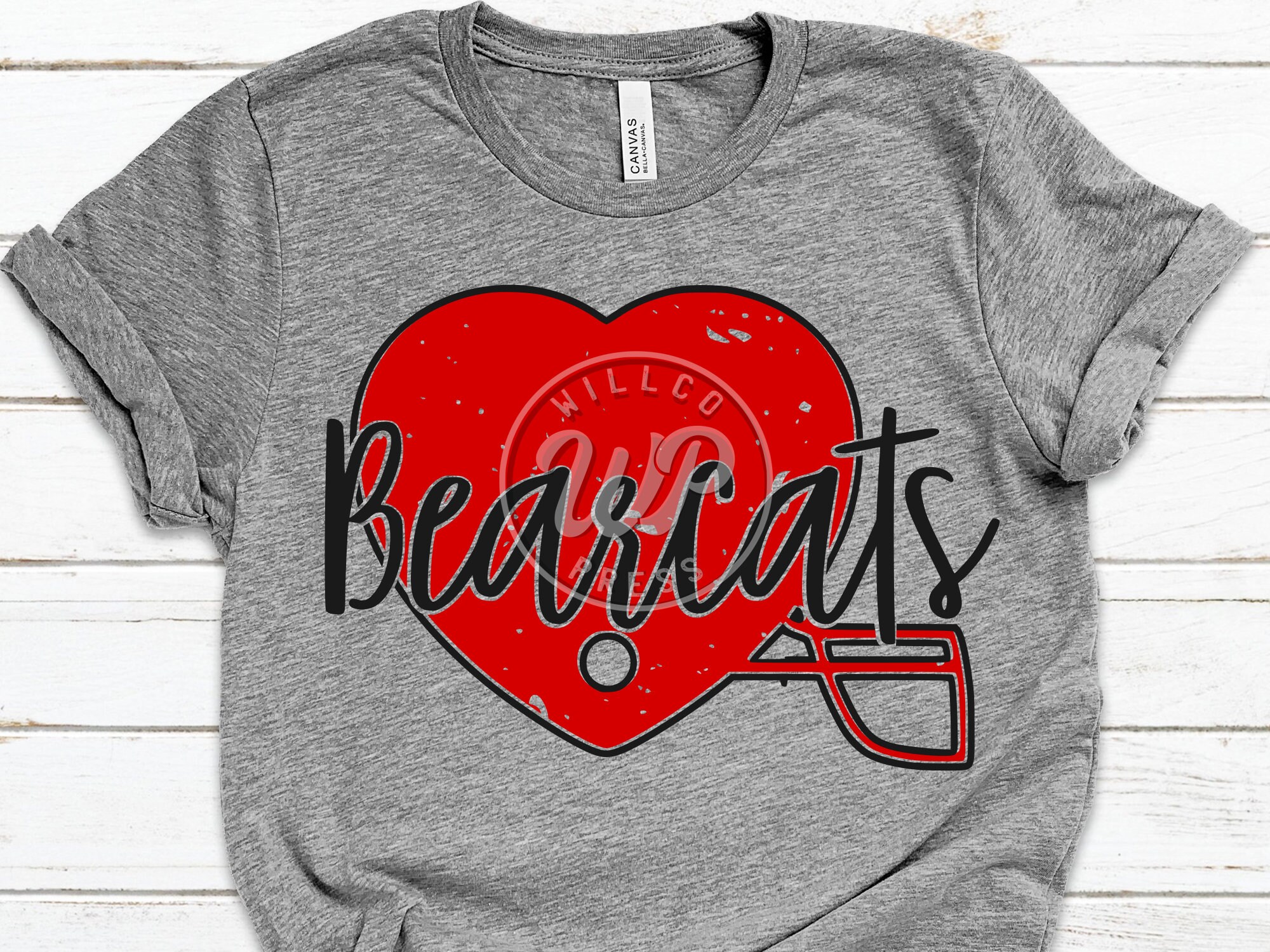 Bearcats Football Svg Heart Helmet Dxf Png Grunge - Etsy