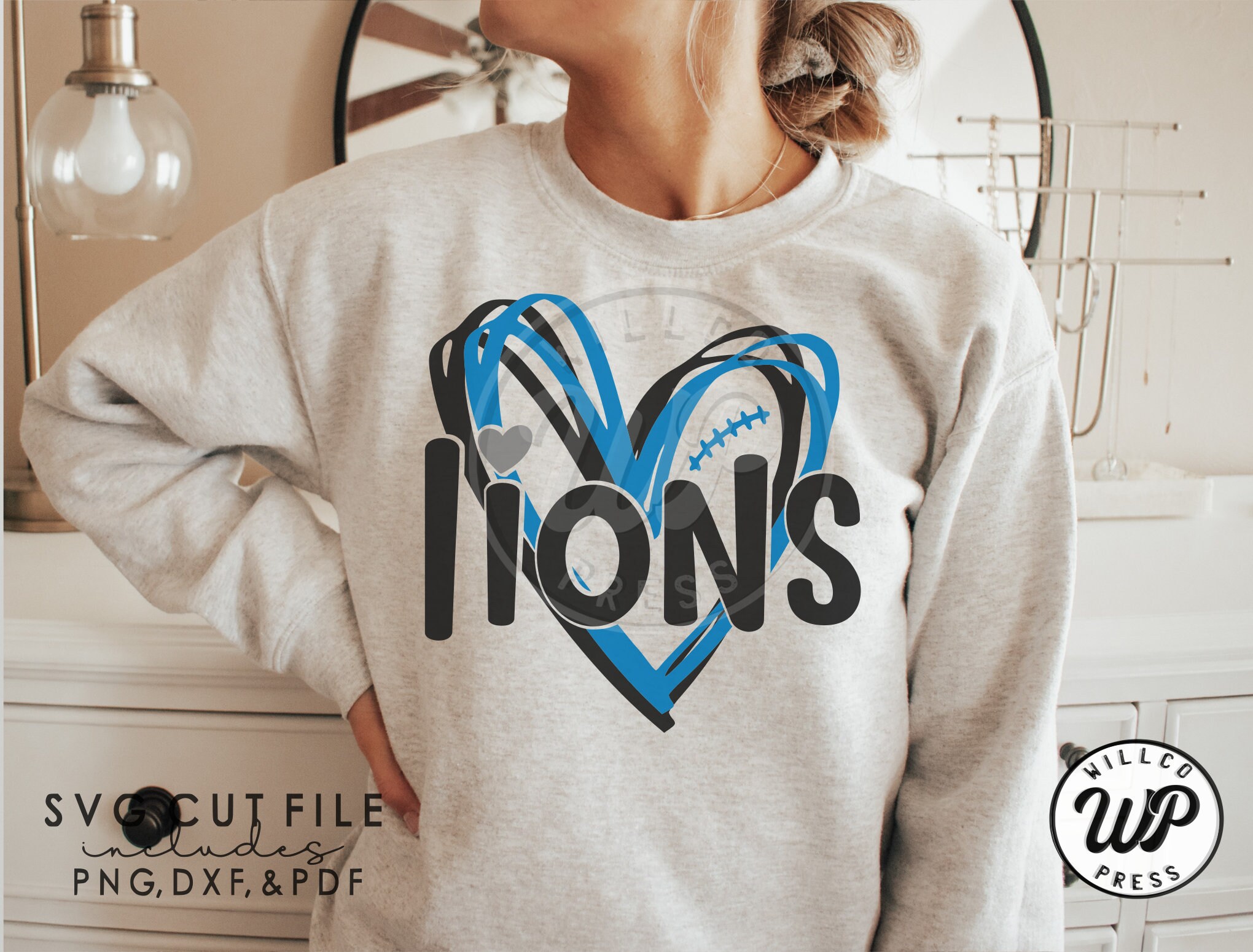 Lions Svg Football Svg Png Dxf Svg Files for Cricut Vinyl - Etsy